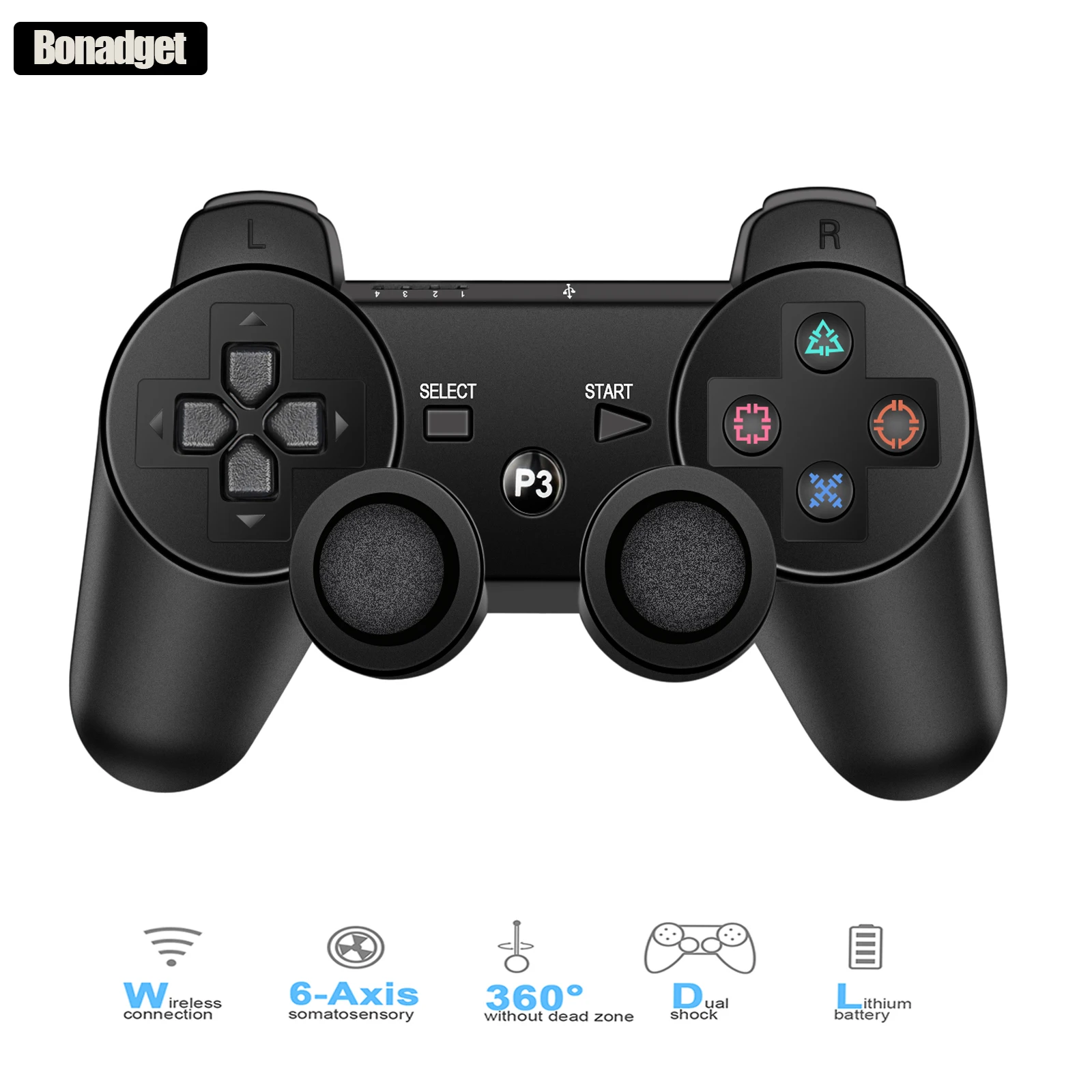 Mando inalámbrico Bluetooth para SONY PS3, mando para Play Station 3 ...