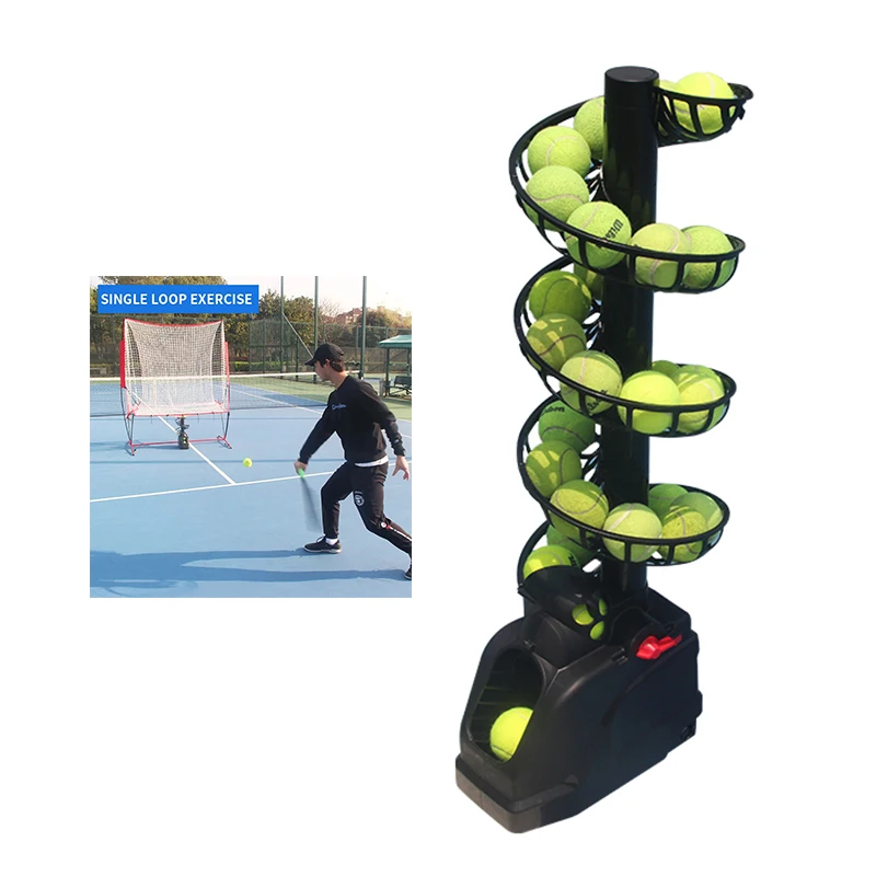 Tennis-Tossing-Machine-Self-help-Single-Practice-With-Net-Catcher-Multi ...