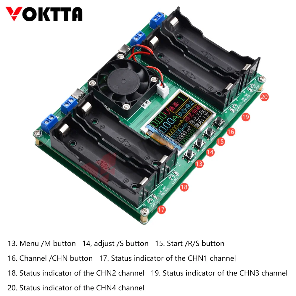 18650-Lithium-Battery-Capacity-Tester-Automatic-Internal-Resistance ...