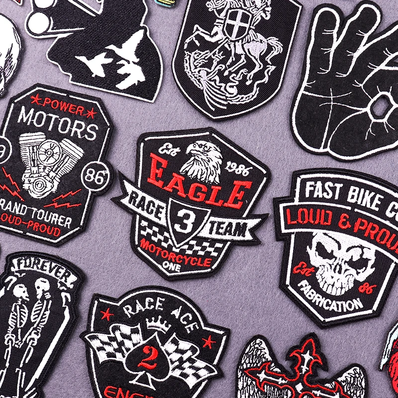 Punk-Stripe-Badges-Fusible-Patch-Iron-On-Embroidery-Patches-For ...