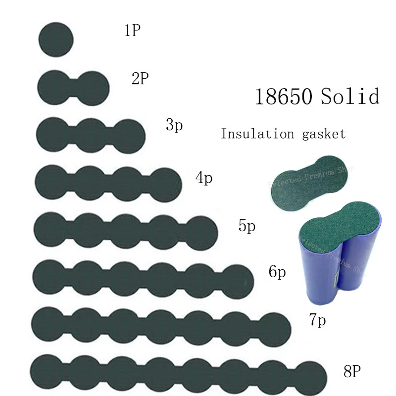 1 Sheet 18650 Barley Paper Insulating Spacers 1p-8p Solid Insulating ...