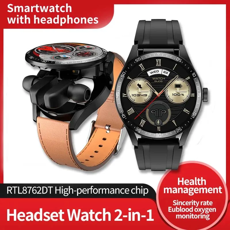 2024-New-TWS-GT5buds-Bluetooth-headset-2-in-1-Men-s-smartwatch-Health ...