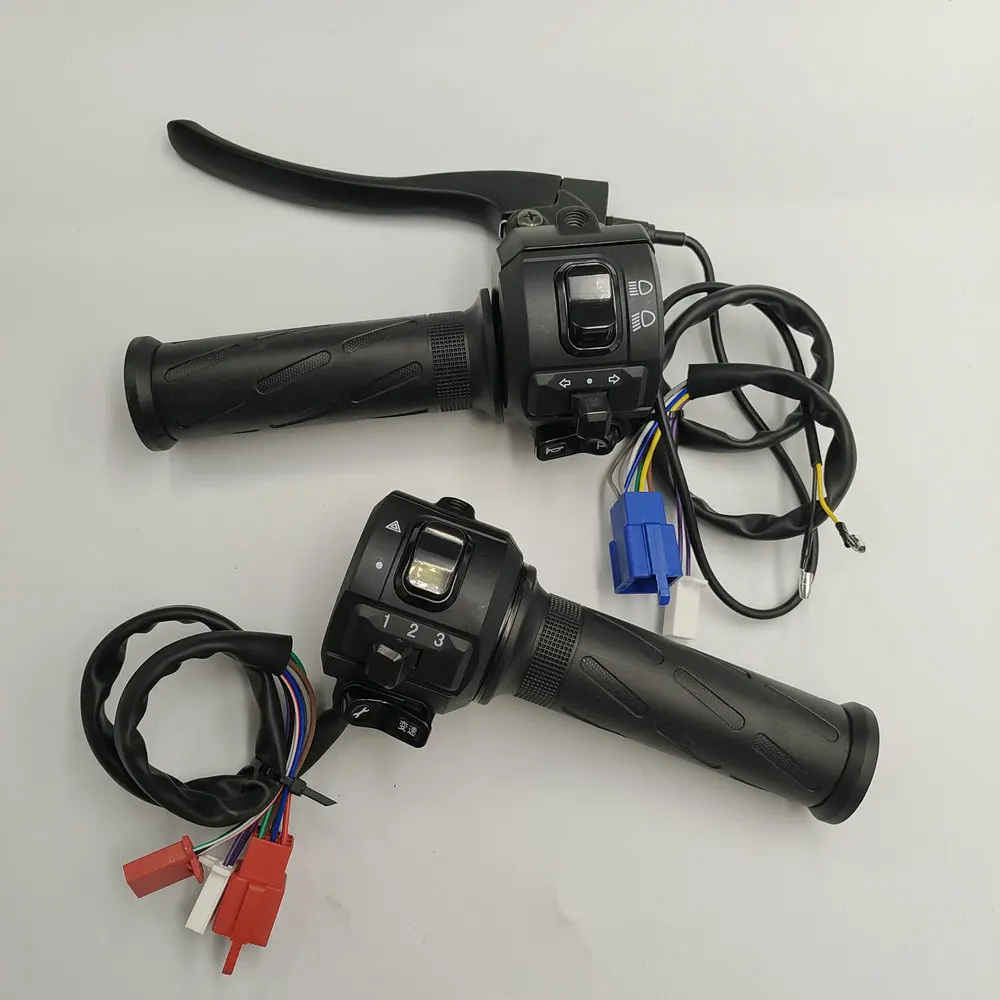 Handlebar+SWITCH Assembly Double Flashing+Variable Speed+Light BUTTON ...