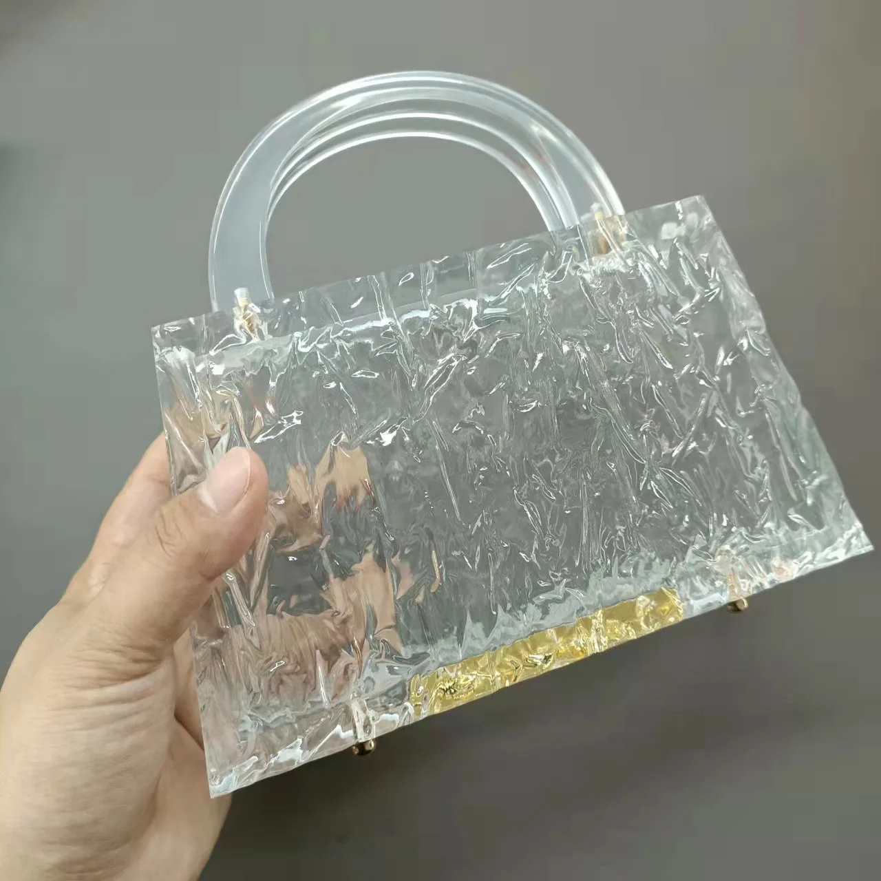 XIYUAN White Acrylic Box Evening Clutch Bag Women New Designer Luxury ...