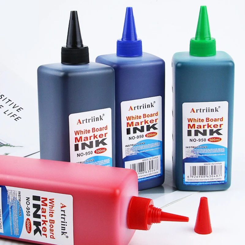 500ML-Large-capacity-Whiteboard-Pen-Special-Ink-Black-Red-Blue-Green ...