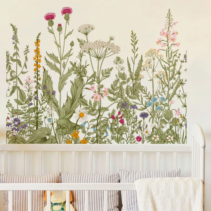 plant-and-flower-wall-stickers-living-room-bedroom-room-decoration-wall ...