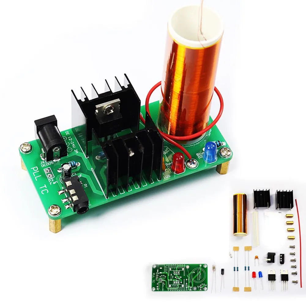 diy-electronic-musical-tesla-coil-kit-18V-2A-with-3-5mm-audio-connector ...