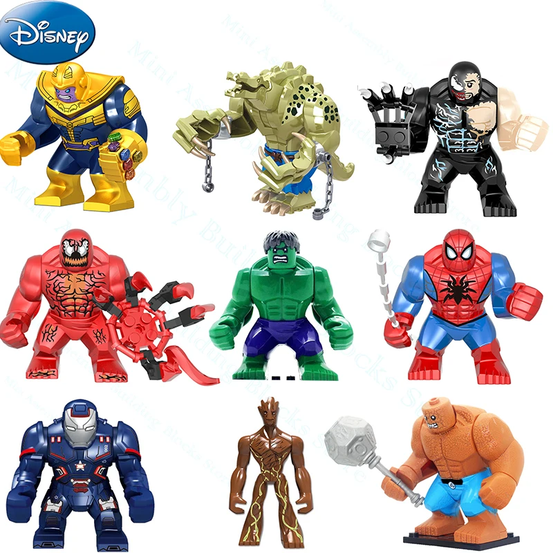 Disney Marvel Building Blocks Thanos Venom Carnage Hulk Spiderman ...