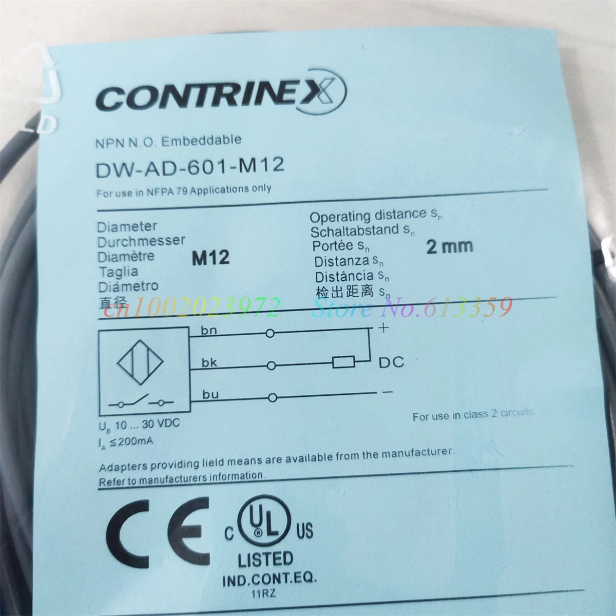 DW-AD-601-M12-DW-AD-621-M12-DW-AD-611-M12-Proximity-Switch-Inductance ...