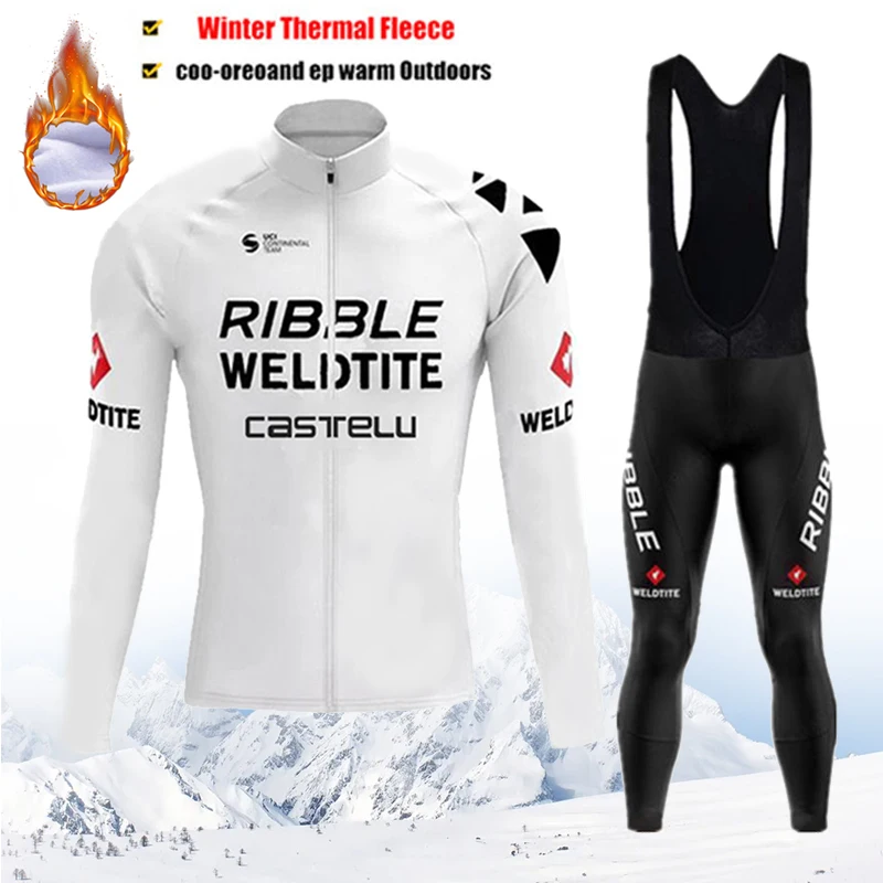 2025 Winter Cycling Jerseys Set RIBBLE MTB Bike Clothes Maillot Ropa ...