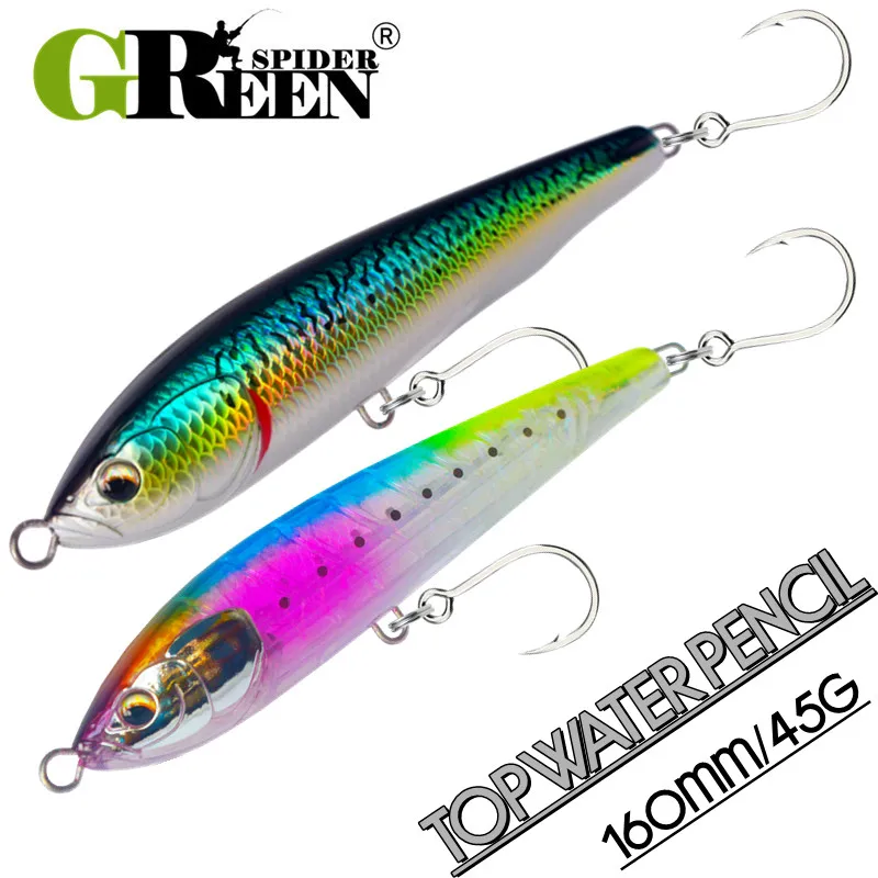 GREENSPIDER-GT-Pencil-Fishing-Lure-160mm-45g-Trolling-Saltwater ...