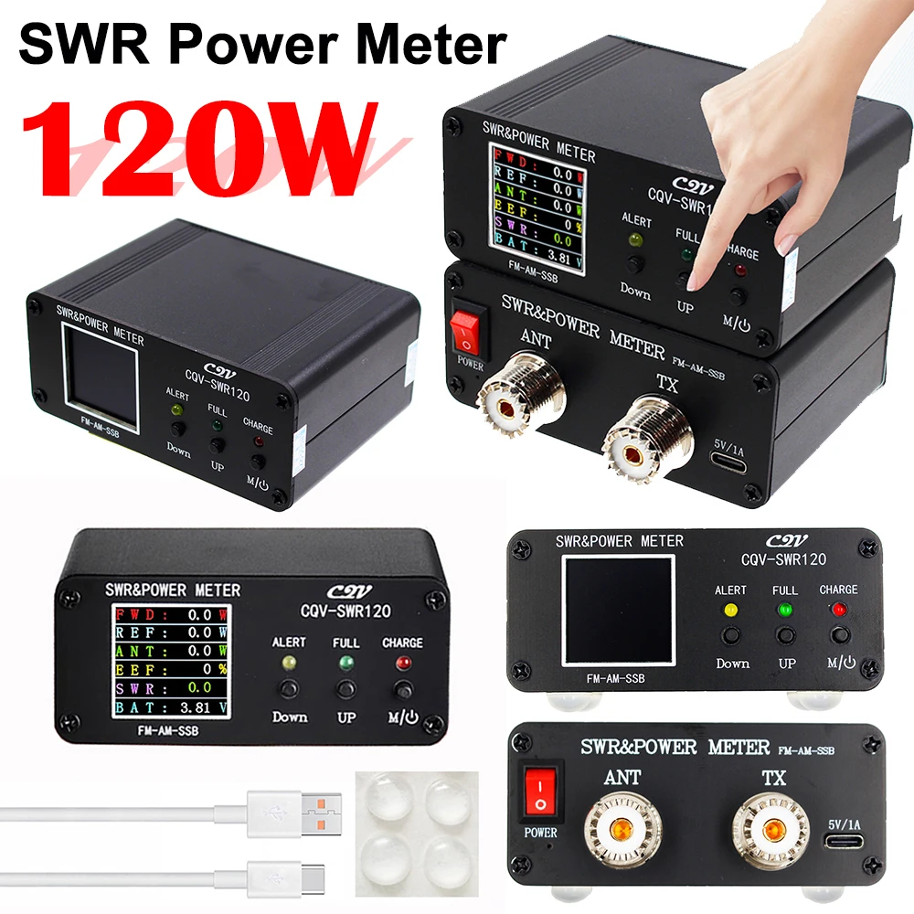 CQV-SWR120-120W-SWR-Power-Standing-Wave-Meter-High-Standing-Wave-Alarm ...
