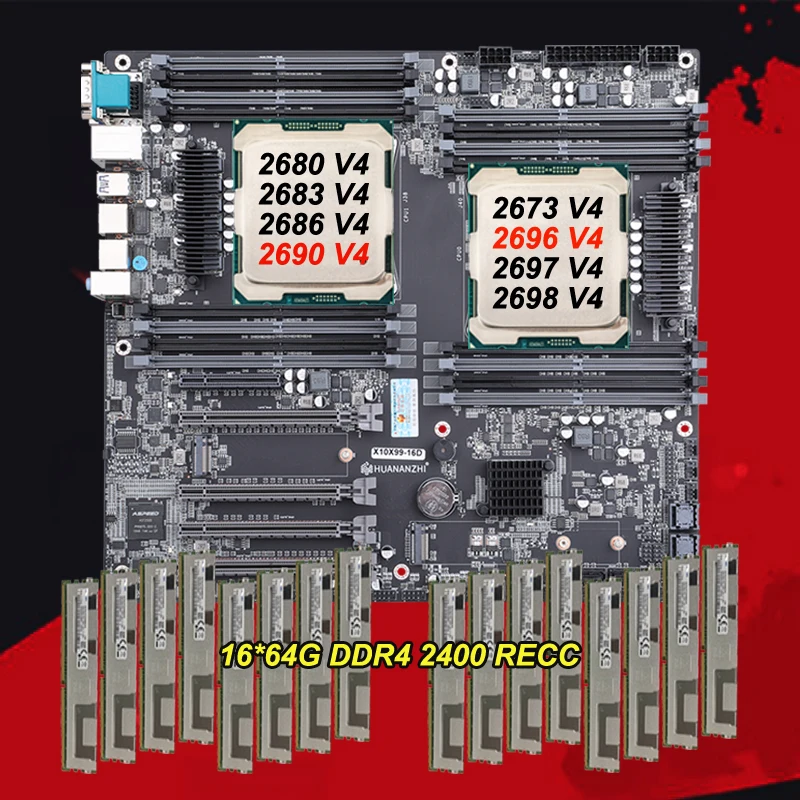 X99-16D-Motherboard-Workstation-Server-Dual-CPU-E5-2680-2686-2696-V4-16 ...