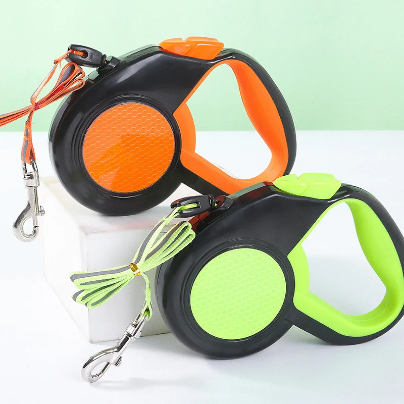 Reflective-luminous-night-dog-walking-rope-with-automatic-retractable ...