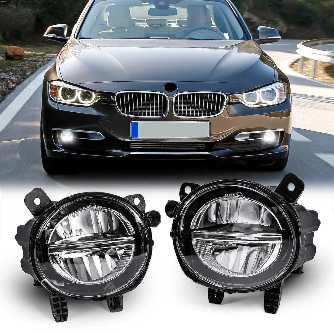 LED-Fog-Lamps-Car-Front-Bumper-light-Driving-Assembly-For-BMW-3-Series ...
