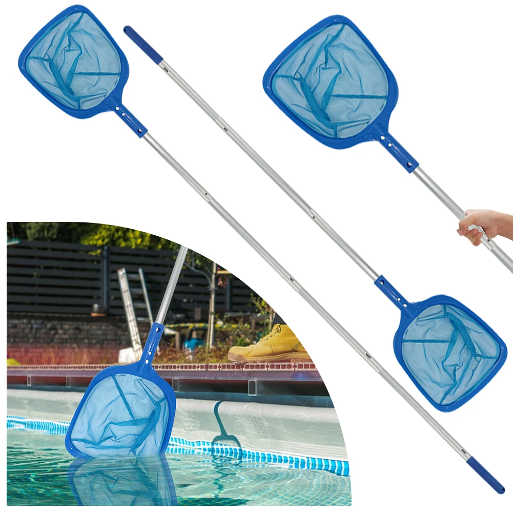 Pool-Skimmer-Net-Pool-Cleaning-Landing-Net-with-Telescopic-Rod-Pond-Net ...