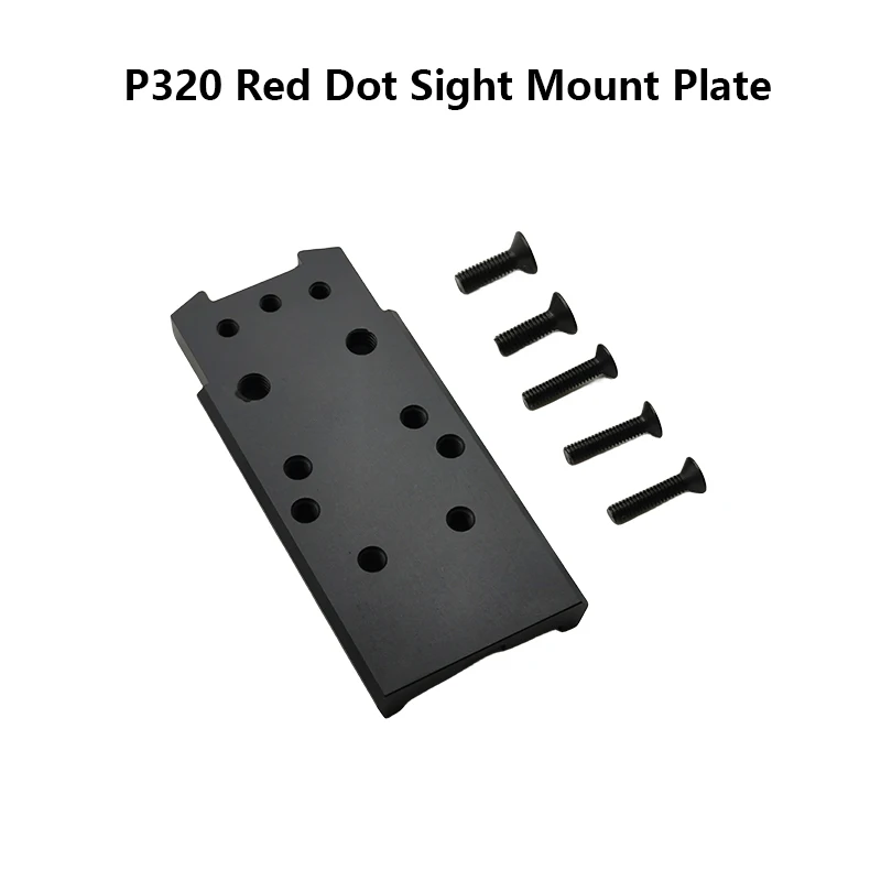 Tactical-CNC-Metal-P320-Rear-Sight-Mount-Plate-Base-Fit-For-SIG-RMR-SRO ...