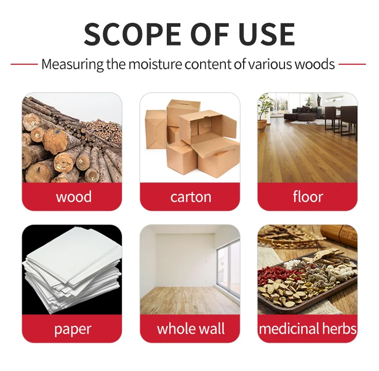 Aparat profesional umidometru 4 in 1 GizMondo®, pentru masurarea ...