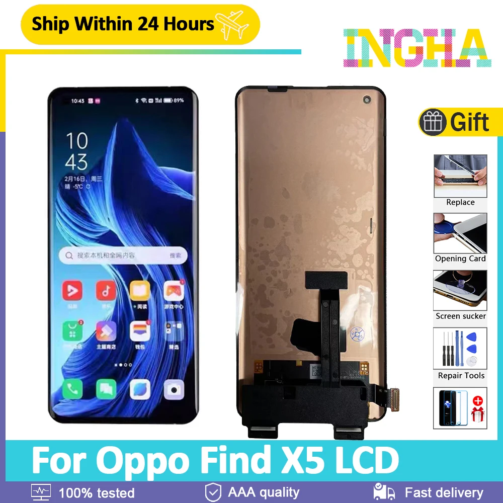Original AMOLED 6.55 " For OPPO Find X5 LCD Display Touch Screen ...