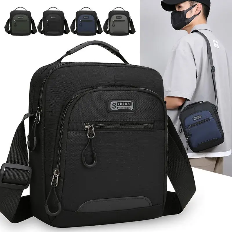 Men's Shoulder Bag Casual Men's Bag Waterproof Outdoor Multi-Functional ...