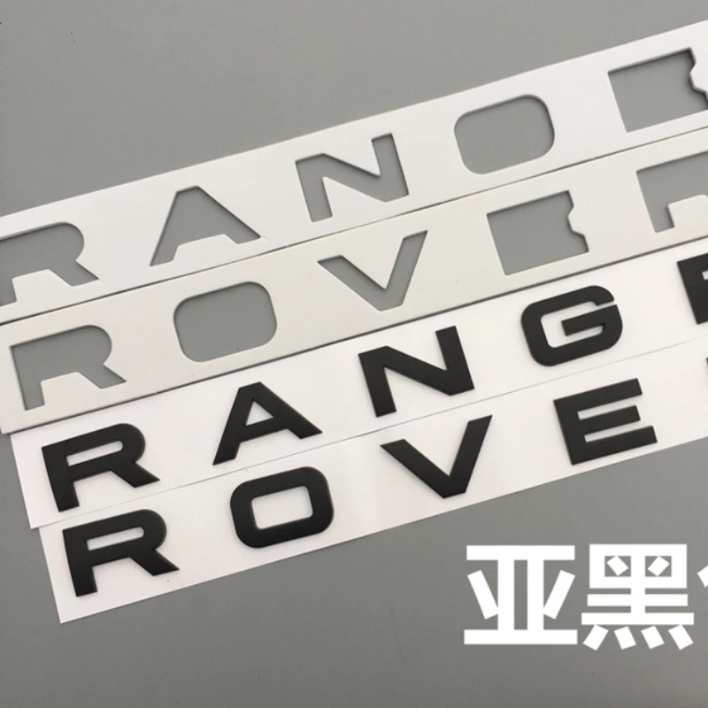 Glossy-Black-Matte-Silver-Steel-Chrome-ABS-Emblem-Car-Styling-Hood ...