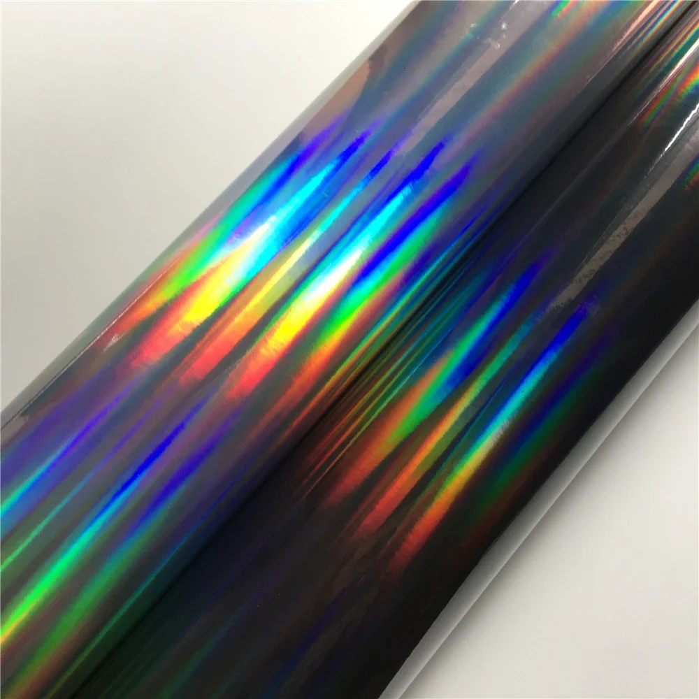 Black-Rainbow-Silver-Chrome-Vinyl-Car-Wrap-Film-Foil-For-Car-Wrapping ...