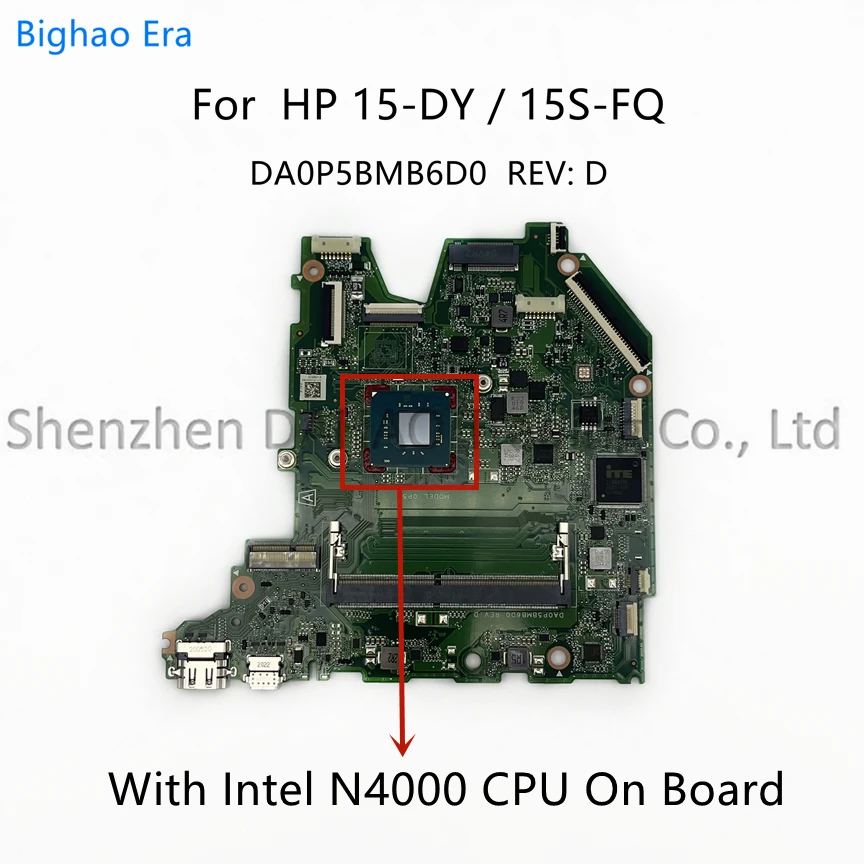 For Hp 15-dy 15s-fq 15-dy0015ds Laptop Motherboard With Intel N4000 Cpu ...