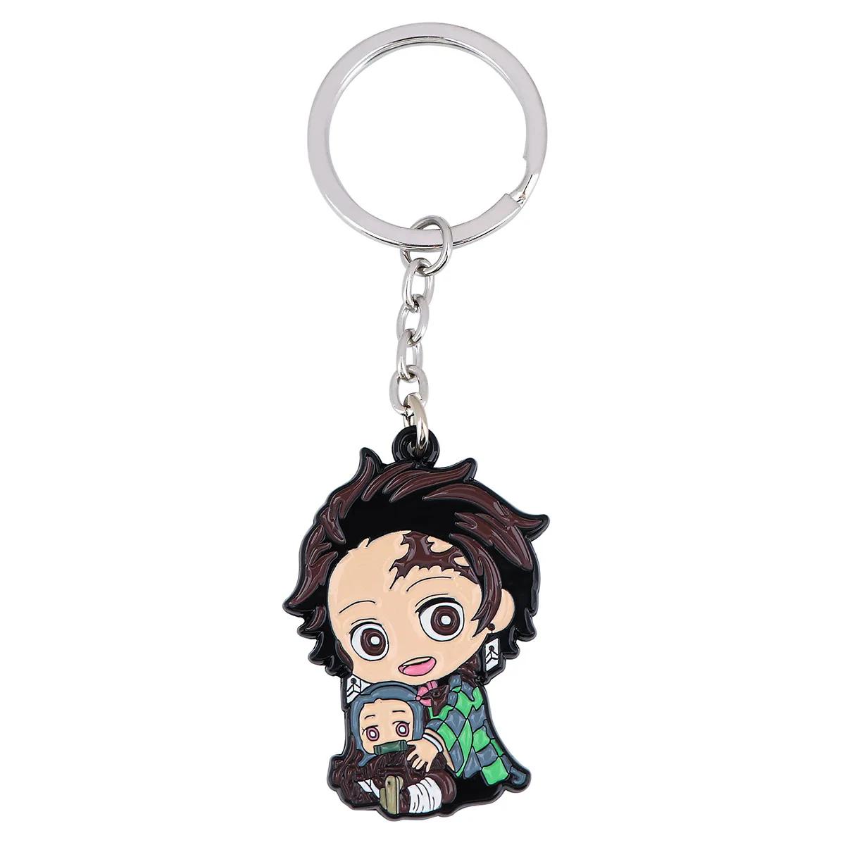 Enamel Key Ring Holder Accessories Keyring | Demon Slayer Anime Key ...