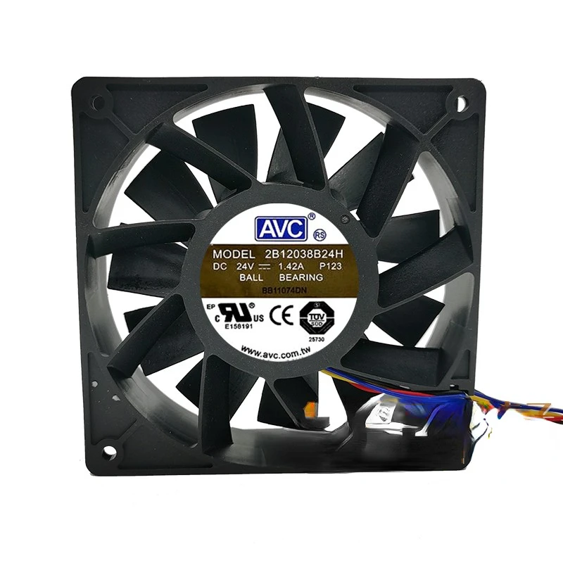 For AVC 12038 DC24V 2.1A DB12038B24H 12cm inverter cooling fan ...