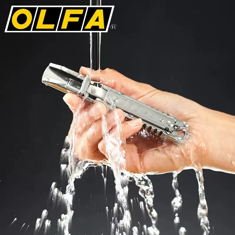 Olfa SK-12 Stainless Steel Automatic Telescopic Knife, Safety Knife, Food Industry NSF ...