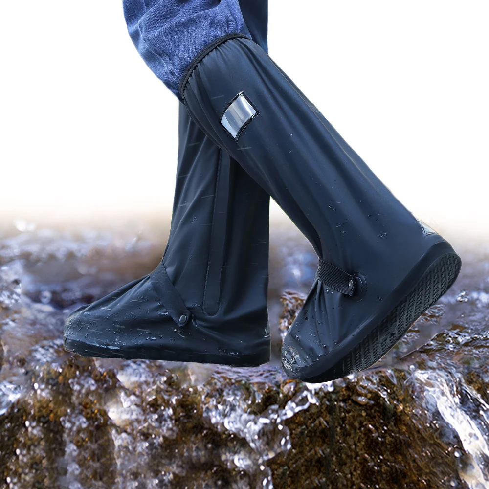 Reusable Rain Boot Covers Waterproof Non-Slip Motorcycle Scooter Dirt ...