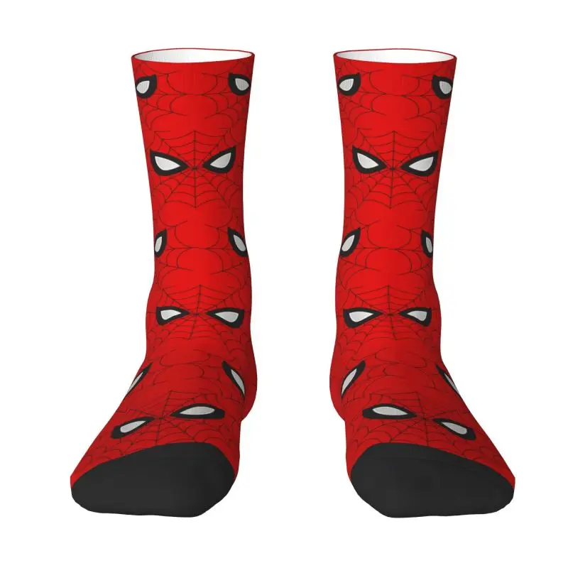 Stretchy-Spider-Web-Socks-para-homens-e-mulheres-Crew-Socks-Fun ...