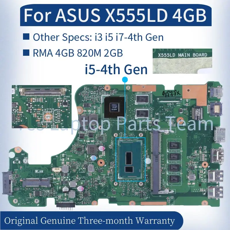 ASUS X555LD f555ld F555L için k555ln X555LN X555LJ X555LJ X555LP ...