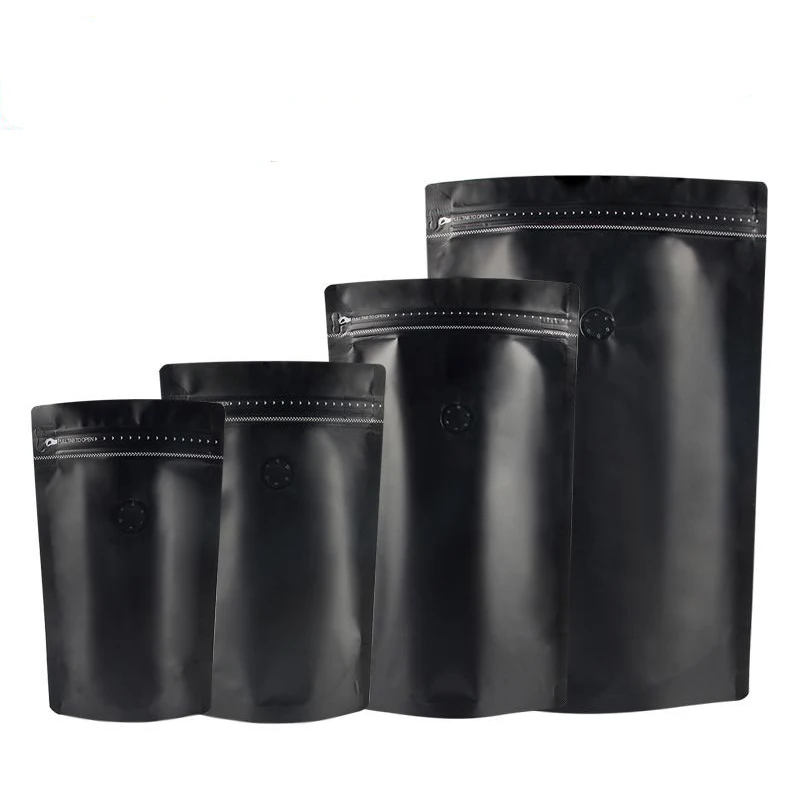 50pcs-Various-Size-Aluminum-Foil-Mylar-Stand-Up-Black-Zip-Lock-Coffee ...