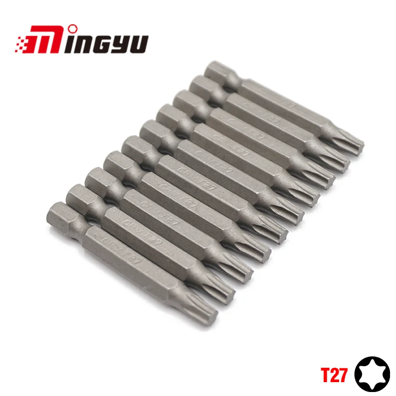10Pcs-1-4-50mm-Torx-T27-Screwdriver-Bit-Set-Tools-Repair-Screwdrivers ...