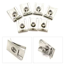 10Pcs M4/M5/M6/M8 304 Stainless Steel Clip Nut/reed U Nuts Speed Clip ...