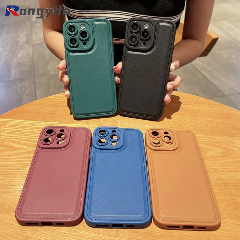 New-Leather-Texture-Phone-Case-For-Tecno-Spark-Go-2024-Spark-20-Pro ...