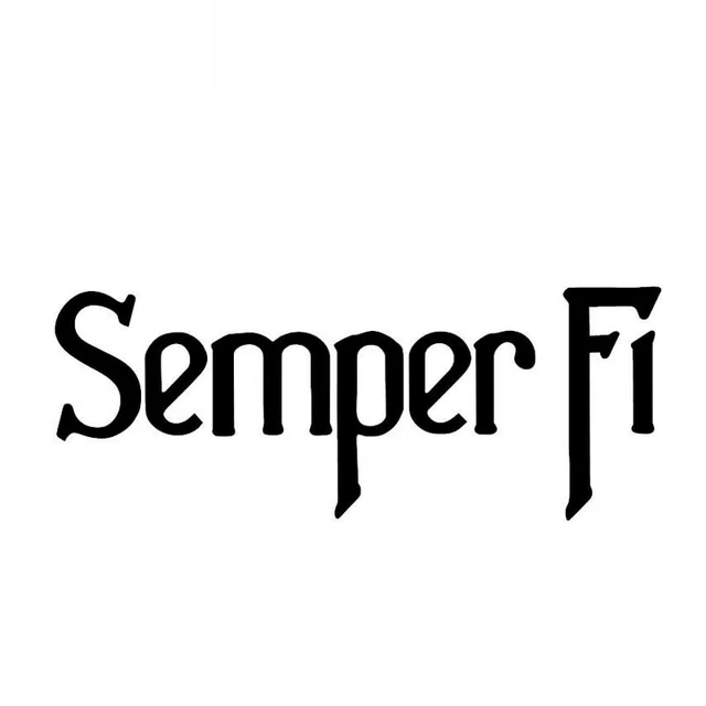 Usmc Semper Fi Logo Black And White
