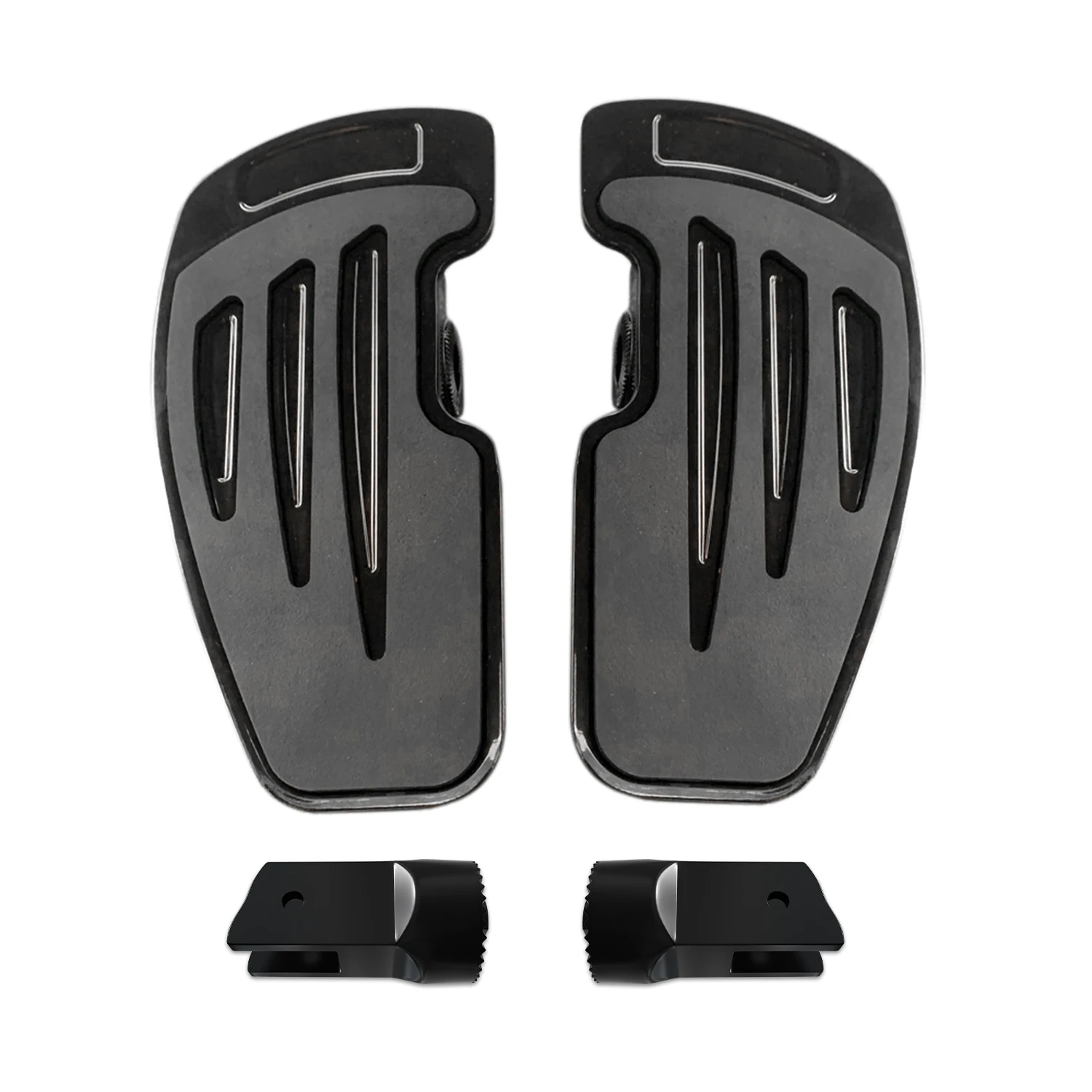 Motorcycle Front Footpegs Wide Foot Pegs Footrest Compatible For Harley ...