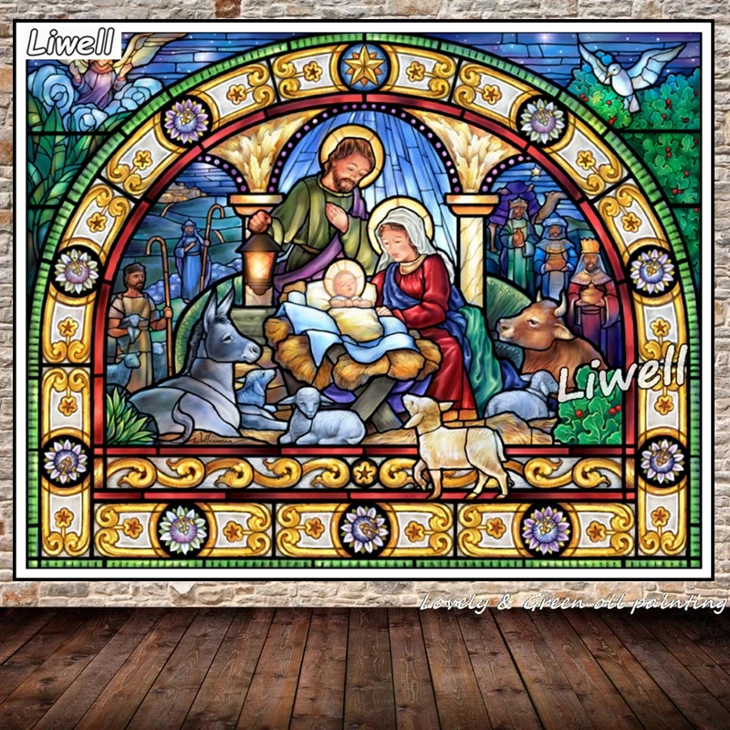 Nativity Stained Glass