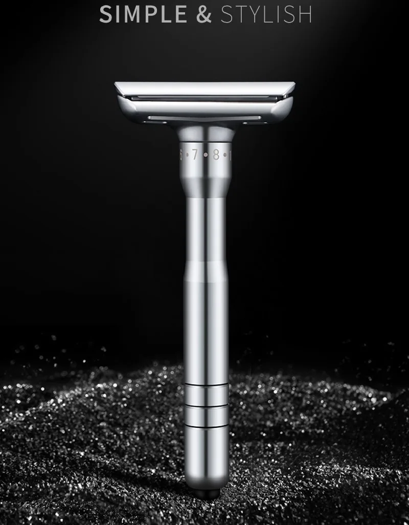 Classic-Double-Edged-Safety-Razor-Depila-o-Shaver-ajust-vel-substituir ...