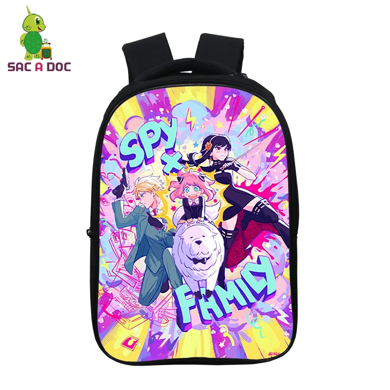 Fashion-14-Inch-3D-Printed-Spy-X-Family-Backpack-Children-Bookbag-Kids ...