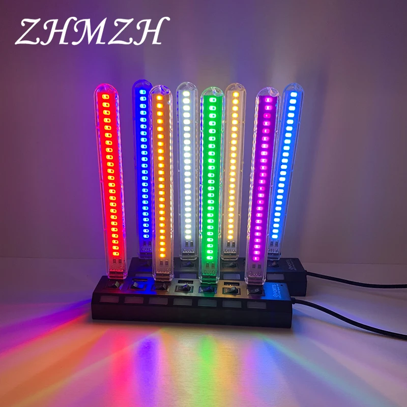 ZHMZH-DC5V-24LEDs-USB-LED-Night-Light-Atmosphere-Lights-Red-Yellow ...