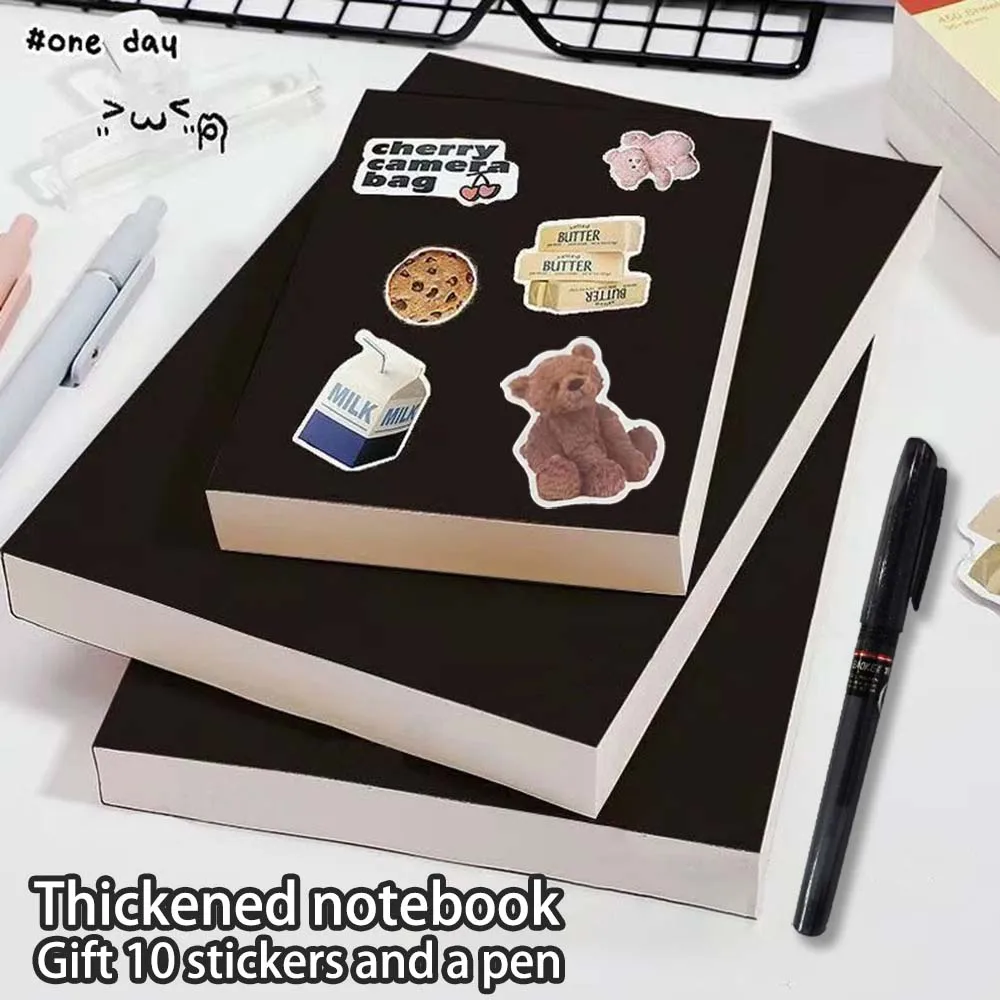 Thickened-notebook-large-blank-inner-pages-student-draft-notebook ...