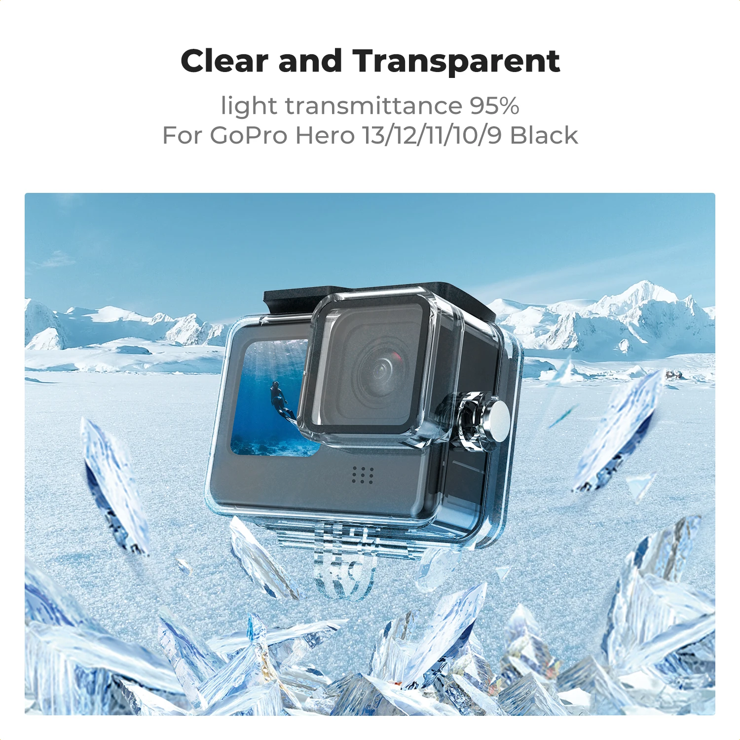 K&F CONCEPT 60M/196FT Waterproof Case for GoPro Hero 13 Black ...