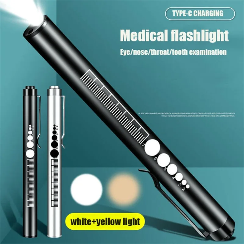 Rechargeable Medical Handy Pen Light Mini Nursing Flashlight LED Torch ...