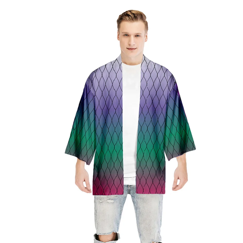 Demon Slayer Anime Cosplay Costume Cloak Kimetsu No Yaiba Haori Kimono ...