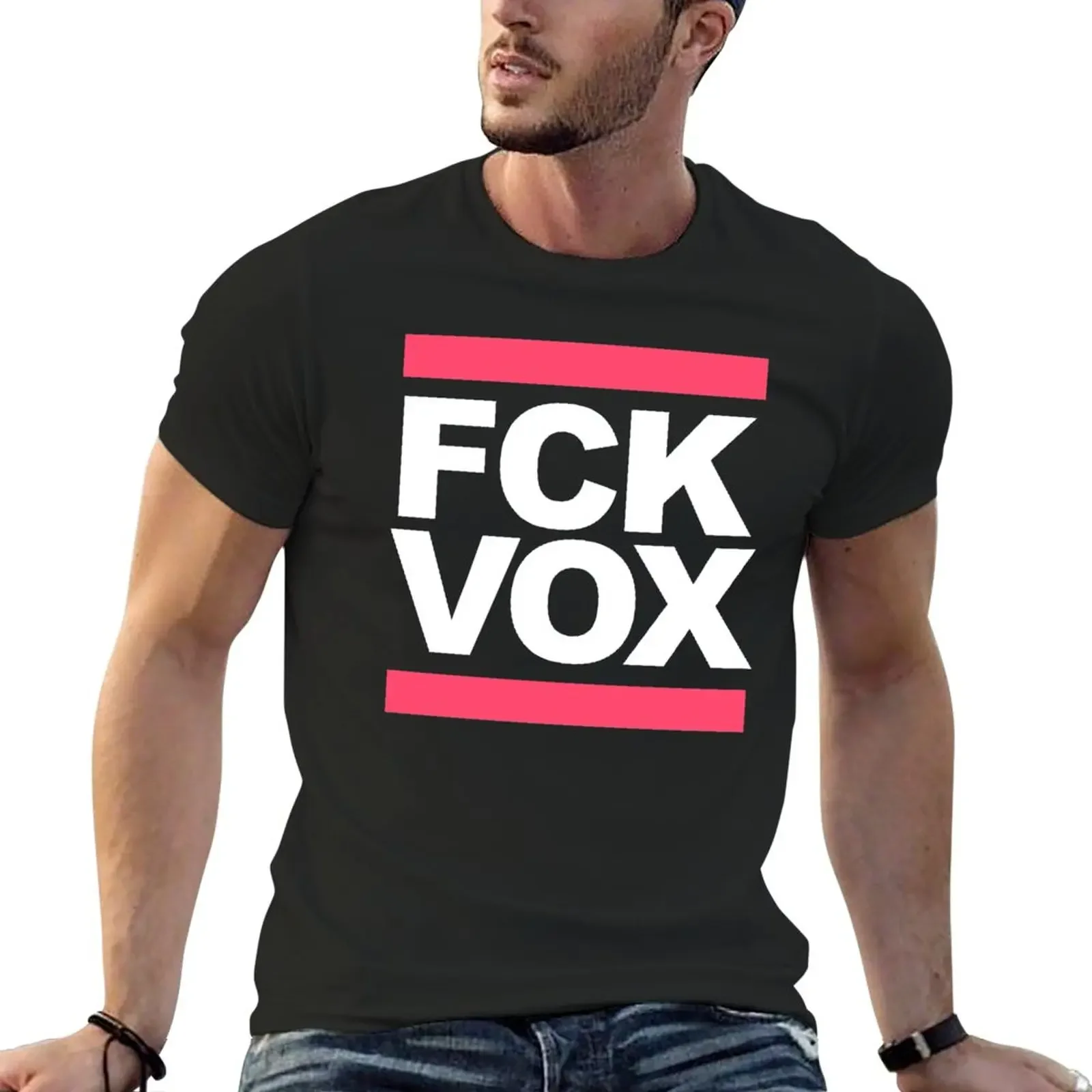 FCK VOX T-Shirt oversizeds sports fans quick-drying slim fit t shirts ...