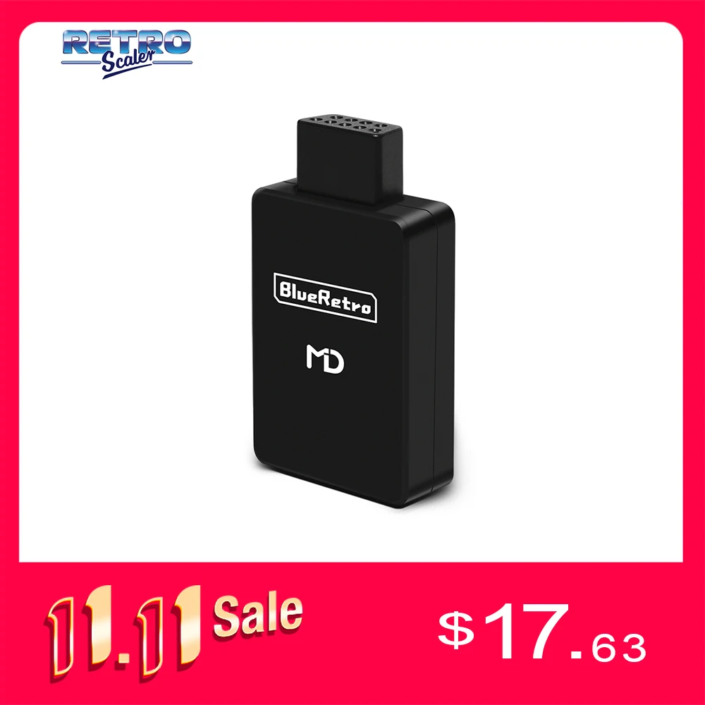 RetroScaler-Blueretro-Wireless-Controller-Adapter-For-MD1-MD2-Mega ...
