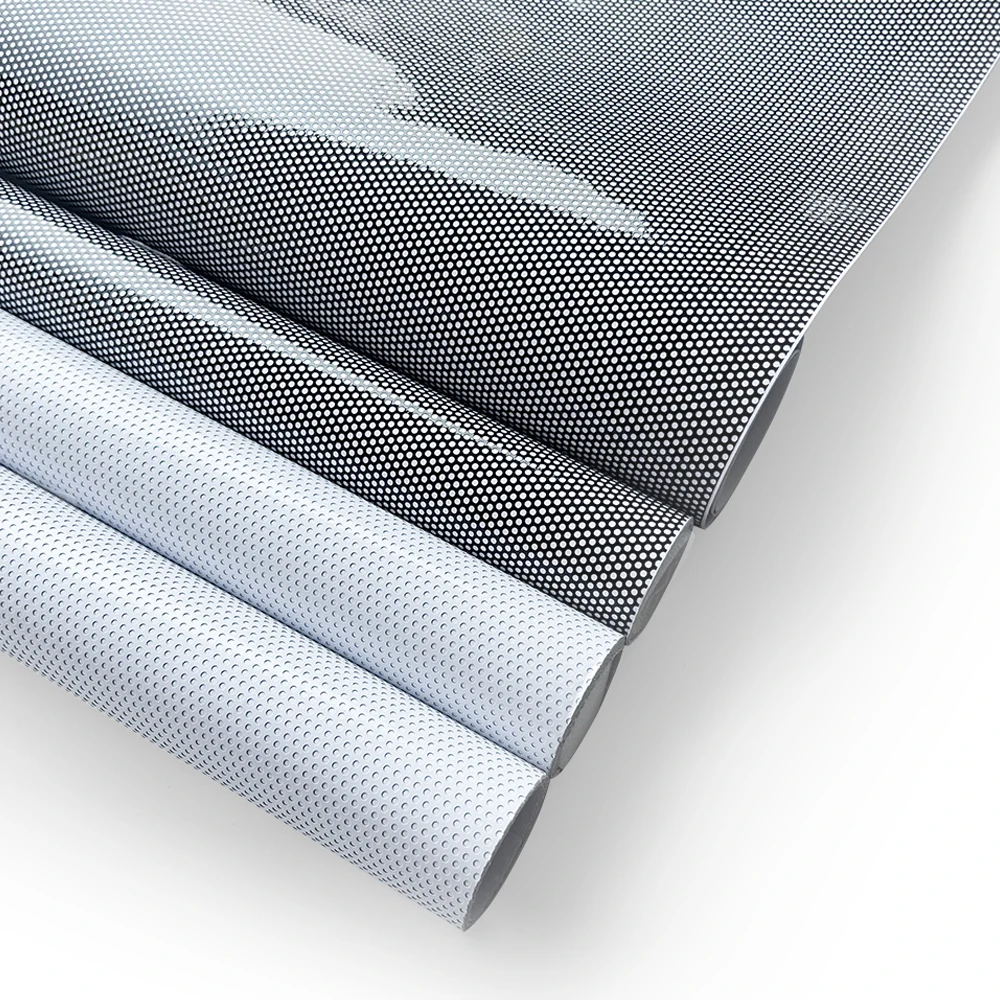 Car-Headlight-Black-One-Way-Vision-Fly-Eye-Tint-Perforated-Mesh-Film ...
